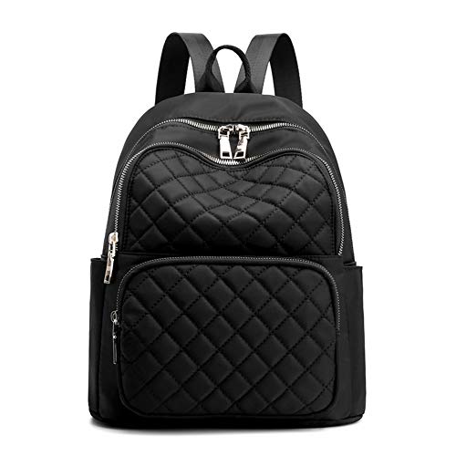 Zokrintz Women Nylon Bag Travel Quilted Backpack Lightweight Purse Small School Bag for Girls