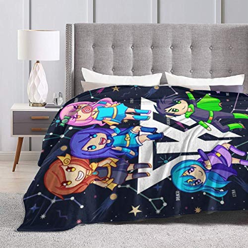 The Krew Its-Funneh Protagonists Poster Blankets Super Soft Warm Faux Fur Throw Blanket -Ultra-Soft Micro Fleece Blanket Twin, Warm, Lightweight, Pet-Friendly, Throw For Home Bed, Sofa & Dorm