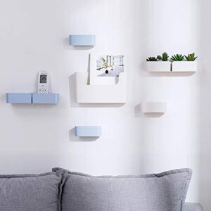 Dalanpa Floating Shelf Wall Mounted Non-Drilling Adhesive Bathroom Organizer Ledge Shelf for Home Decor