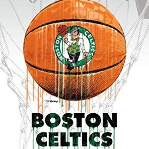 Trends International NBA Boston Celtics - Drip Ball 20 Wall Poster, 22.375" x 34", Unframed Version