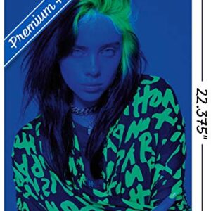 Trends International Billie Eilish - Blue Wall Poster, 14.725" x 22.375", Premium Unframed Version