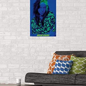 Trends International Billie Eilish - Blue Wall Poster, 14.725" x 22.375", Premium Unframed Version