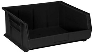 quantum storage k-qus250bk-2 2-pack ultra-stack and hang bins, 14-3/4″ x 16-1/2″ x 7″, black