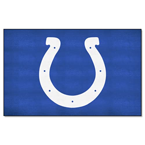 FANMATS 28758 Indianapolis Colts Ulti-Mat Rug - 5ft. x 8ft. | Sports Fan Area Rug, Home Decor Rug and Tailgating Mat - Colts Primary Logo