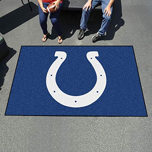 FANMATS 28758 Indianapolis Colts Ulti-Mat Rug - 5ft. x 8ft. | Sports Fan Area Rug, Home Decor Rug and Tailgating Mat - Colts Primary Logo