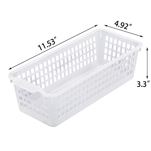 DynkoNA Small Storage Baskets Set of 6, Plastic Baskets For Organizing