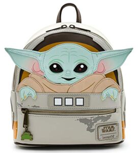 loungefly star wars baby yoda the mandalorian womens double strap shoulder bag purse