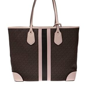 Michael Kors Eva Large Tote Brown/Soft Pink One Size