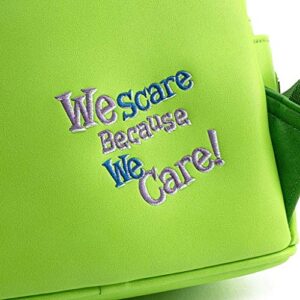 Loungefly Disney Monsters Inc Mike Wazowski Scare Cosplay Womens Double Strap Shoulder Bag Purse