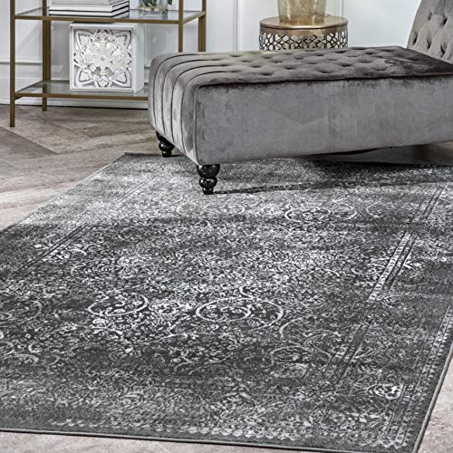 nuLOOM Delores Persian Area Rug, 4' x 6', Dark Grey