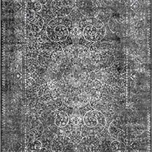 nuLOOM Delores Persian Area Rug, 4' x 6', Dark Grey