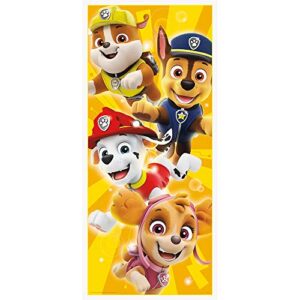 unique 27″ x 60″ paw patrol plastic door poster-1 pc, multicolor