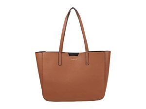 calvin klein dilan novelty tote caramel one size