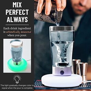 Barsys Smart Coaster Cocktail Machine - Automated Cocktail Maker for a Home Bar - Barsys Coaster + APP for at Home Cocktails – Simple Design, Easy to Clean (Coaster + Cocktail Mixer Cup)