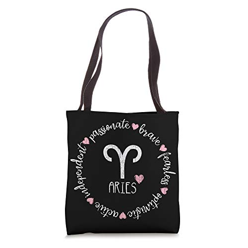 Aries Description Apparel Men Women Funny Zodiac Sign Gift Tote Bag