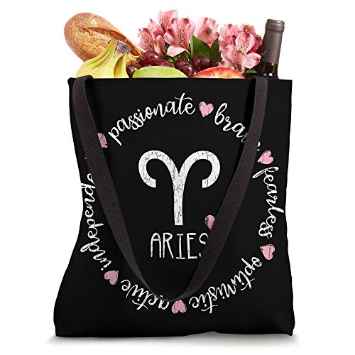 Aries Description Apparel Men Women Funny Zodiac Sign Gift Tote Bag