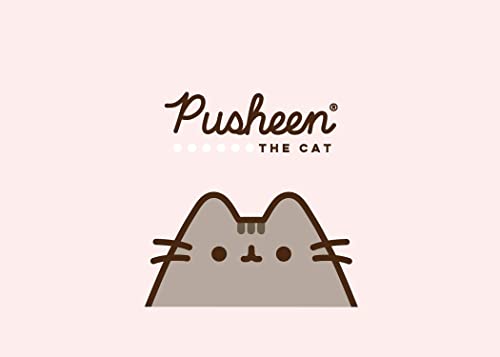 Pusheen The Cat Character Eating Candy Treats Dream Throw Blanket (Blue)