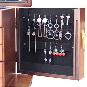 TITISKIN Large Wooden Jewelry Box for women Jewel Case Cabinet Armoire Ring Necklacel Gift Storage Box Organizer