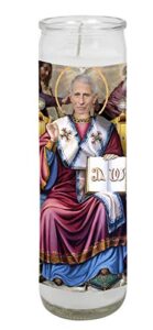 famous anthony fauci prayer candle – 8 inch glass prayer votive saint candle tb