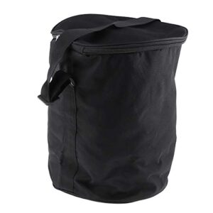 Menolana Waterproof Tote Bag Golf Balls Tennis Storage Holder Handbag Bucket, Black, as described