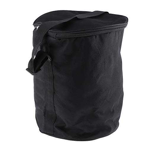 Menolana Waterproof Tote Bag Golf Balls Tennis Storage Holder Handbag Bucket, Black, as described