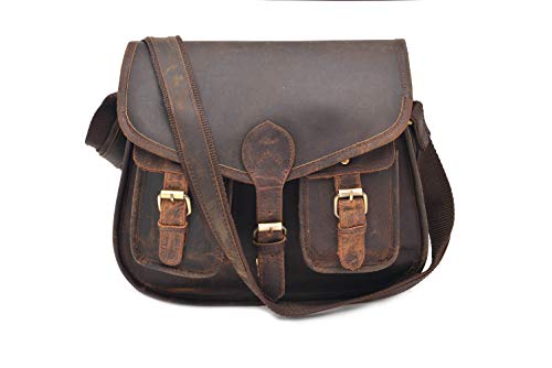 14 Inch Leather crossbody bags Purse Women Shoulder Bag Satchel Ladies Tote Travel Purse full grain Leather