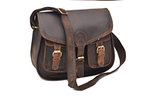 14 Inch Leather crossbody bags Purse Women Shoulder Bag Satchel Ladies Tote Travel Purse full grain Leather