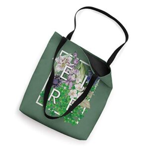 Flowers of Ireland Word Art - Irish Pride Tote Bag