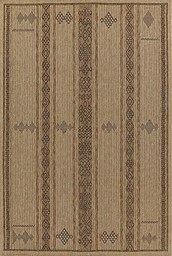 Momeni Hampton Transitional Indoor/Outdoor Area Rug, Natural, 4'1" X 6'