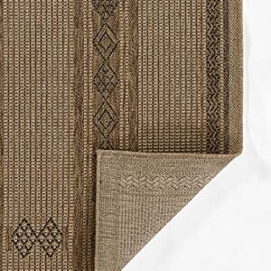 Momeni Hampton Transitional Indoor/Outdoor Area Rug, Natural, 4'1" X 6'