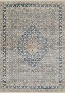 momeni izmir polyester traditional indoor area rug, blue, 8′ x 10′ (izmiriz-03blu80a0)