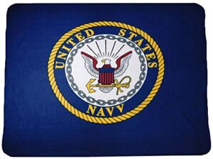 usn united states navy emblem 50×60 inch 50″x60″ throw blanket super soft plush fleece