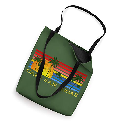 Cabo San Lucas Mexico Tropical Retro Sunset Palm Tree Tote Bag