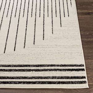 Mark&Day Area Rugs, 8x10 Neerbosch Modern Light Gray Area Rug, Gray/Black/White Carpet for Living Room, Bedroom or Kitchen (7'10" x 10')