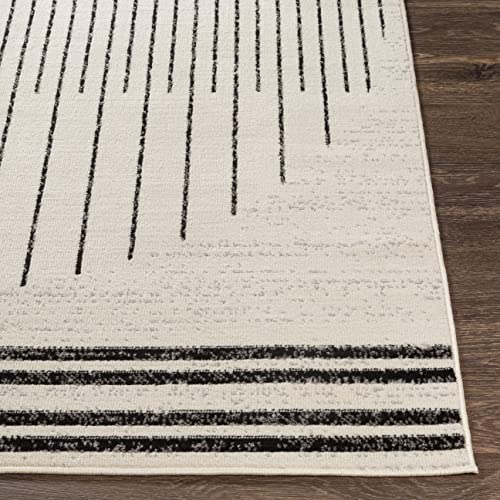 Mark&Day Area Rugs, 8x10 Neerbosch Modern Light Gray Area Rug, Gray/Black/White Carpet for Living Room, Bedroom or Kitchen (7'10" x 10')