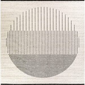 Mark&Day Area Rugs, 8x10 Neerbosch Modern Light Gray Area Rug, Gray/Black/White Carpet for Living Room, Bedroom or Kitchen (7'10" x 10')