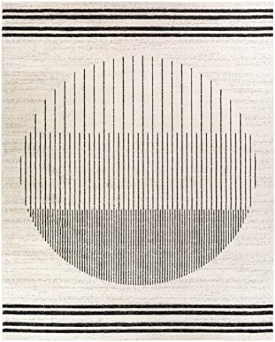 Mark&Day Area Rugs, 8x10 Neerbosch Modern Light Gray Area Rug, Gray/Black/White Carpet for Living Room, Bedroom or Kitchen (7'10" x 10')