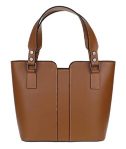 girly handbags womens plain italian genuine leather crossbody tote bag tan