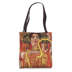 gustav klimt – hygieia medicine greek goddess of health tote bag