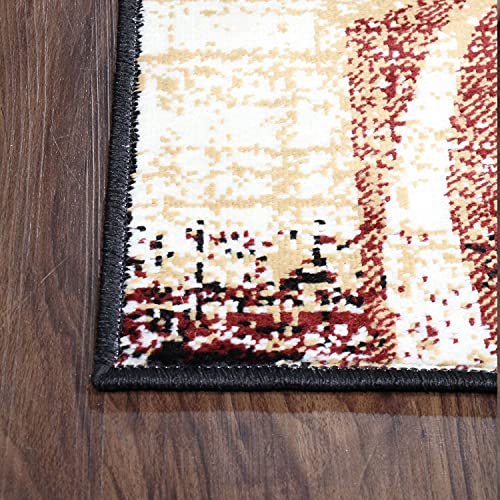 Blue Nile Mills | Contemporary Abstract Floral Vines Pattern | Indoor Area Rug | Jute Backing | Perfect for Hallways | Entryway | Living Room | Carpet Cover | Floor Décor | Super Soft | 8' x 10'