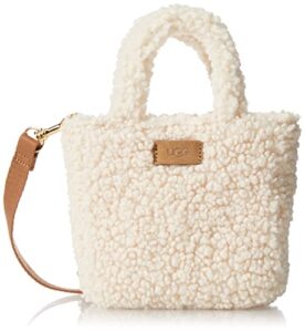 ugg womens maribel mini sherpa cross body bag, natural, one size us