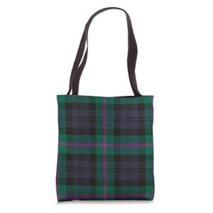 clan baird modern tartan plaid scottish tartan tote bag