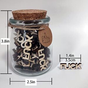 UC Fuck to Give,Jar of Fuck Gift Jar (8oz),Give a Fuck in a Bottle Gag Gift Birthday,Christmas,Holiday,Funny Gift,Gift to Friend,Anniversaries Gift for Valentines Day Encouragement Gift