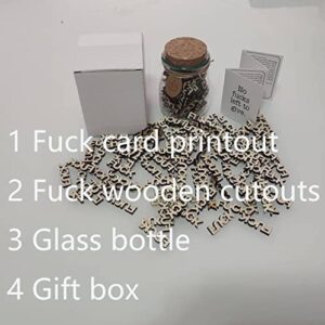 UC Fuck to Give,Jar of Fuck Gift Jar (8oz),Give a Fuck in a Bottle Gag Gift Birthday,Christmas,Holiday,Funny Gift,Gift to Friend,Anniversaries Gift for Valentines Day Encouragement Gift