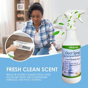 Air Duct Cleaner Spray, Professional HVAC Air Freshener, Air Duct Deodorizer, and Odor Remover Spray for Homes, Business, Auto, RVs, and Campers! (32 Ounce)