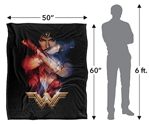 Wonder Woman Arms Crossed Silky Touch Super Soft Throw Blanket 50" x 60"