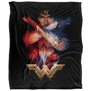 Wonder Woman Arms Crossed Silky Touch Super Soft Throw Blanket 50" x 60"