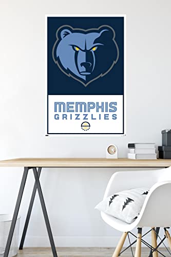 Trends International NBA Memphis Grizzlies - Logo 21 Wall Poster, 22.375" x 34", Unframed Version