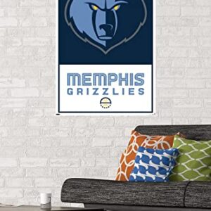 Trends International NBA Memphis Grizzlies - Logo 21 Wall Poster, 22.375" x 34", Unframed Version