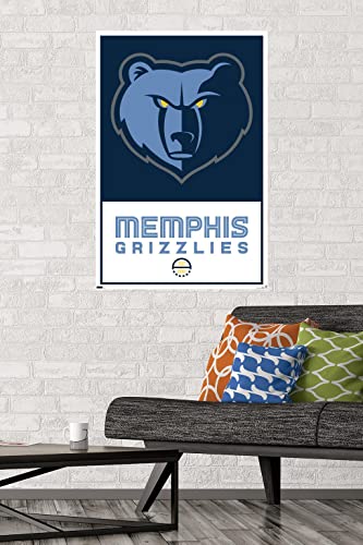 Trends International NBA Memphis Grizzlies - Logo 21 Wall Poster, 22.375" x 34", Unframed Version